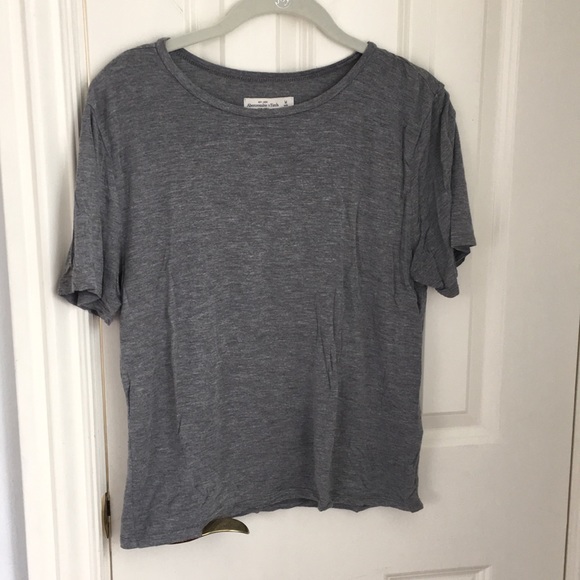 Abercrombie & Fitch | Tops | Abercrombie Fitch Basic Grey Tee | Poshmark